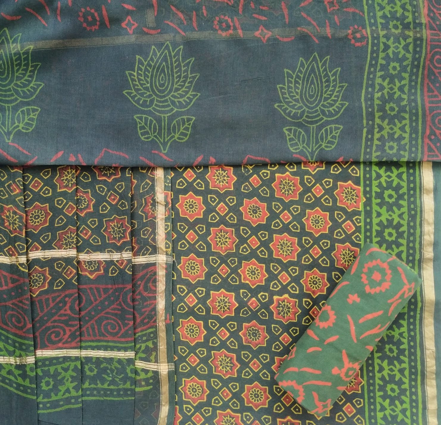Modern Art | Traditional Print On Dupatta, Fabrics, Suits
